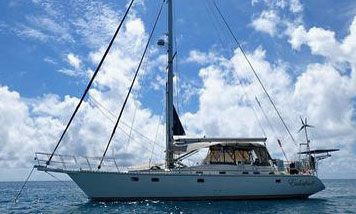 The Caliber 47 LRC (Long Range Cruiser) Sailboat